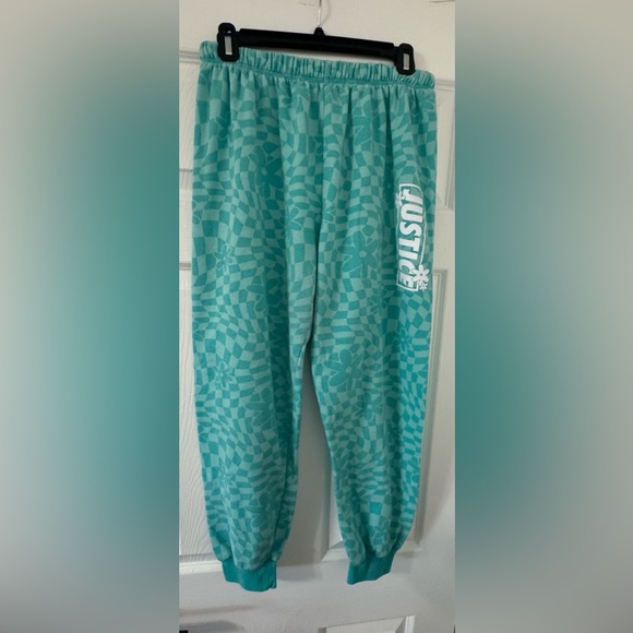 Justice | Bottoms | Justice Aqua Patterned Joggers | Poshmark